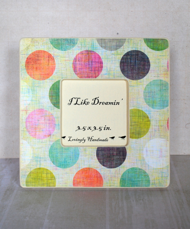 Colored Dots Picture Frame on Luulla